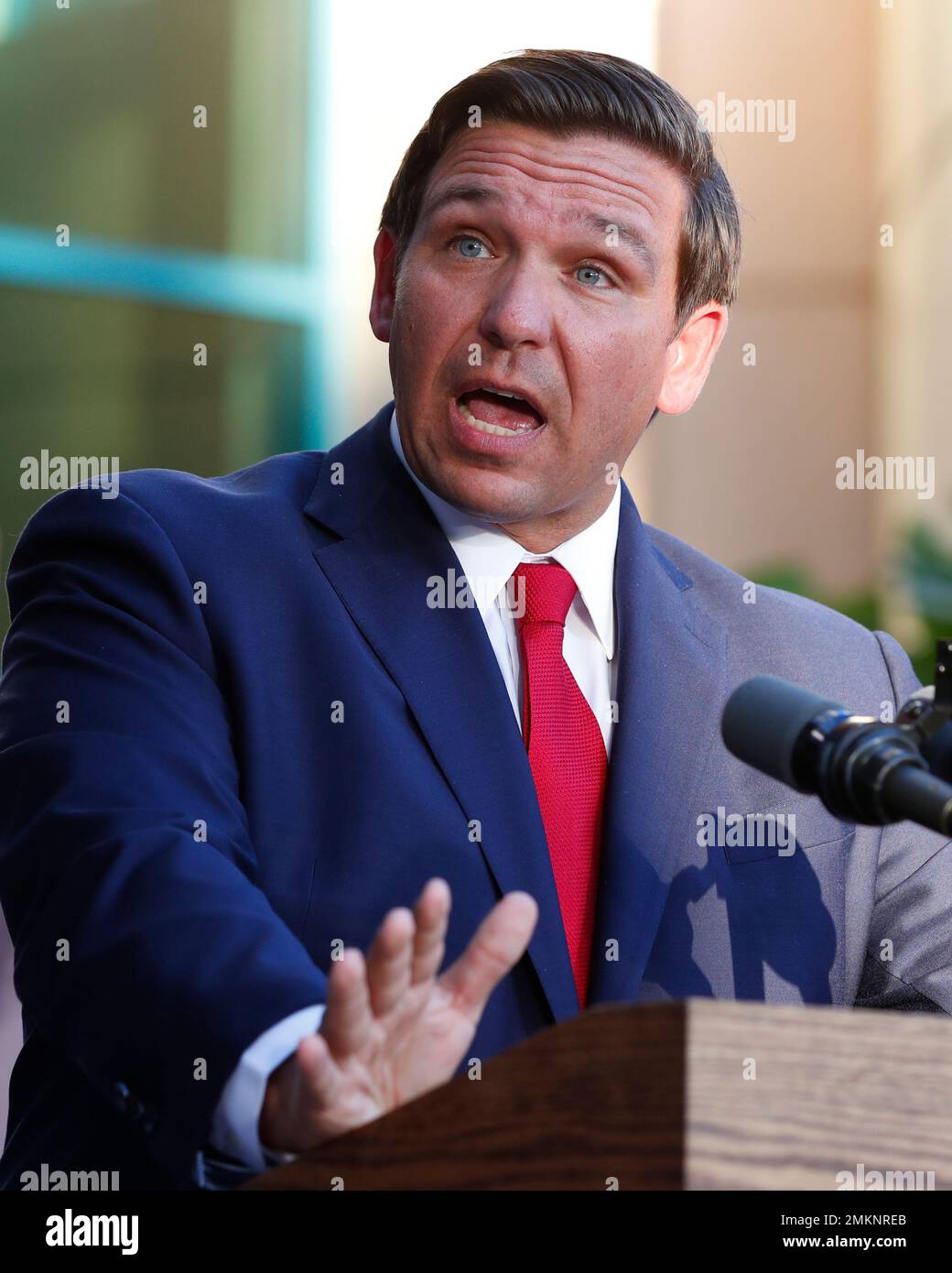 Florida Gov Ron Desantis Speaks At The Broward County Sheriffs Office
