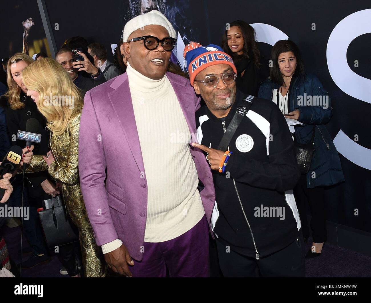 Actor Samuel L. Jackson, left, and director Spike Lee attend the ...