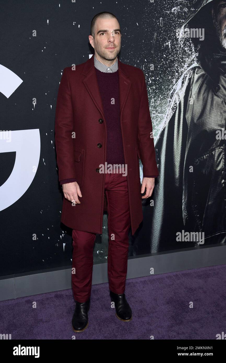 Zachary Quinto attends the premiere of "Glass" at the SVA Theatre on ...