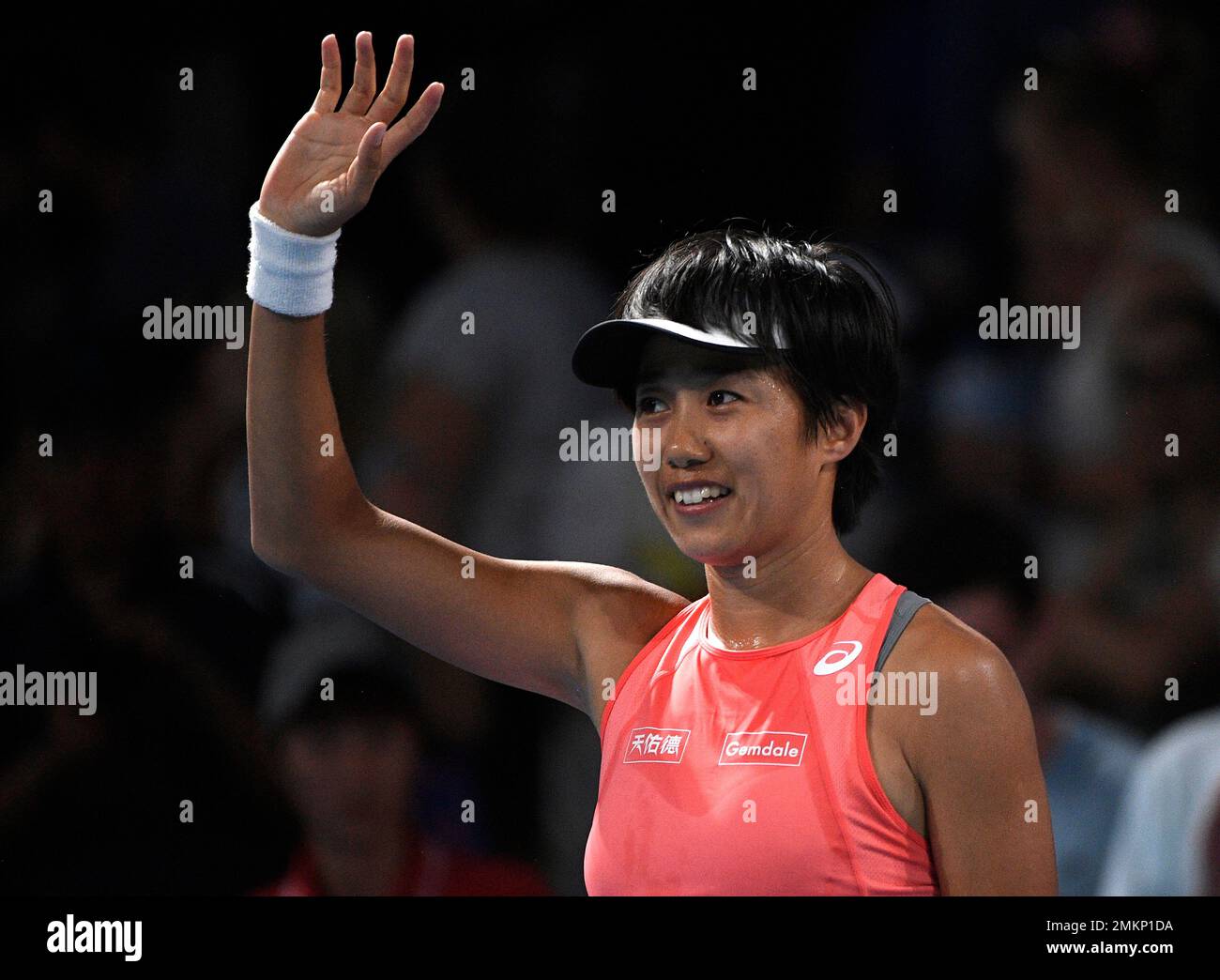 China's Zhang Shuai celebrates after defeating Slovakia's Dominika ...