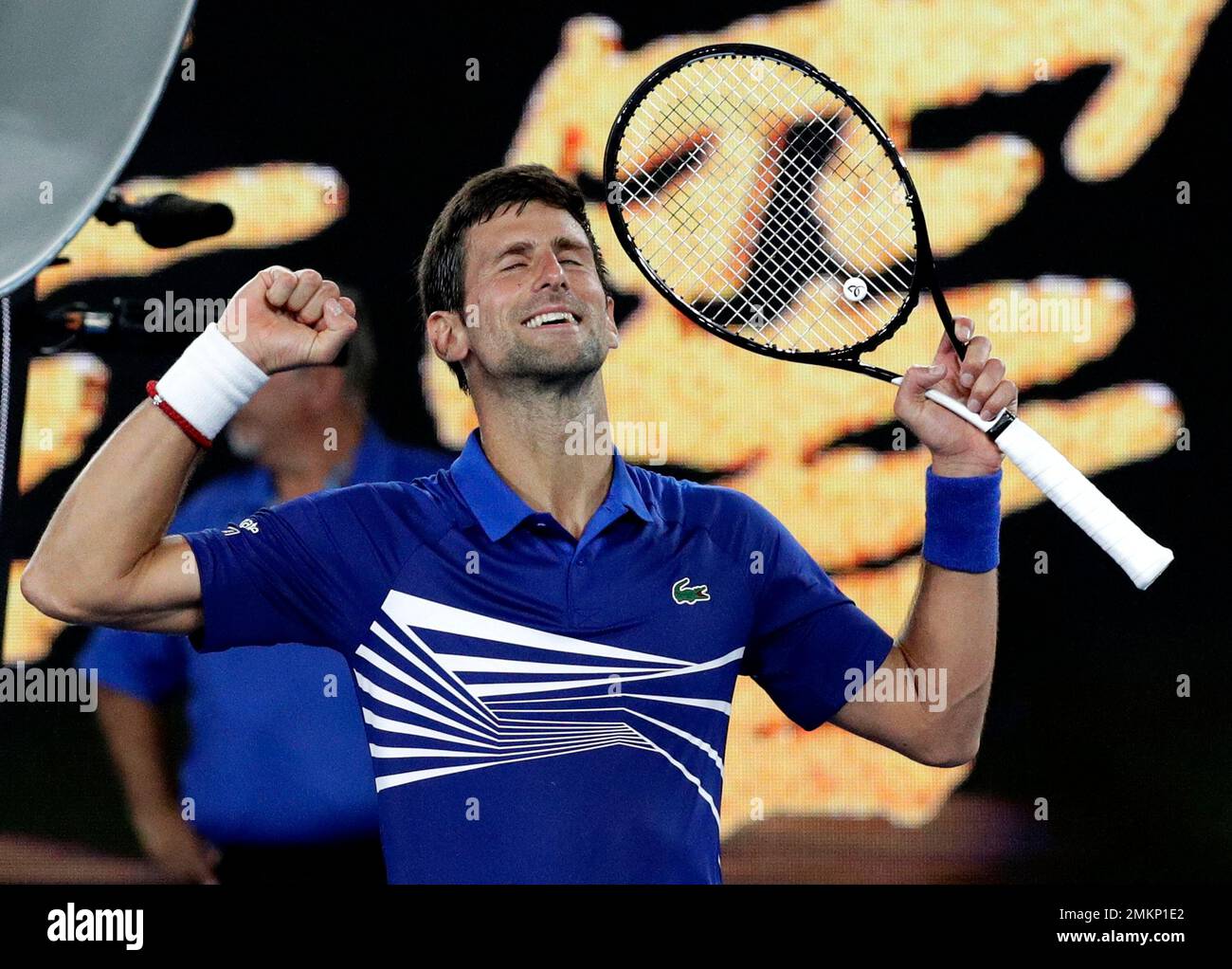 Serbia's Novak Djokovic celebrates after defeating United States ...