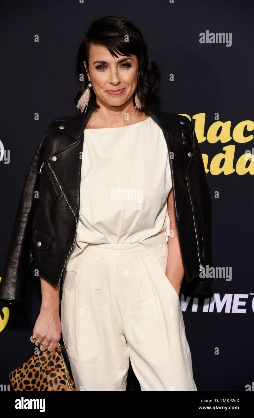 Actress Constance Zimmer poses at the premiere of the Showtime ...