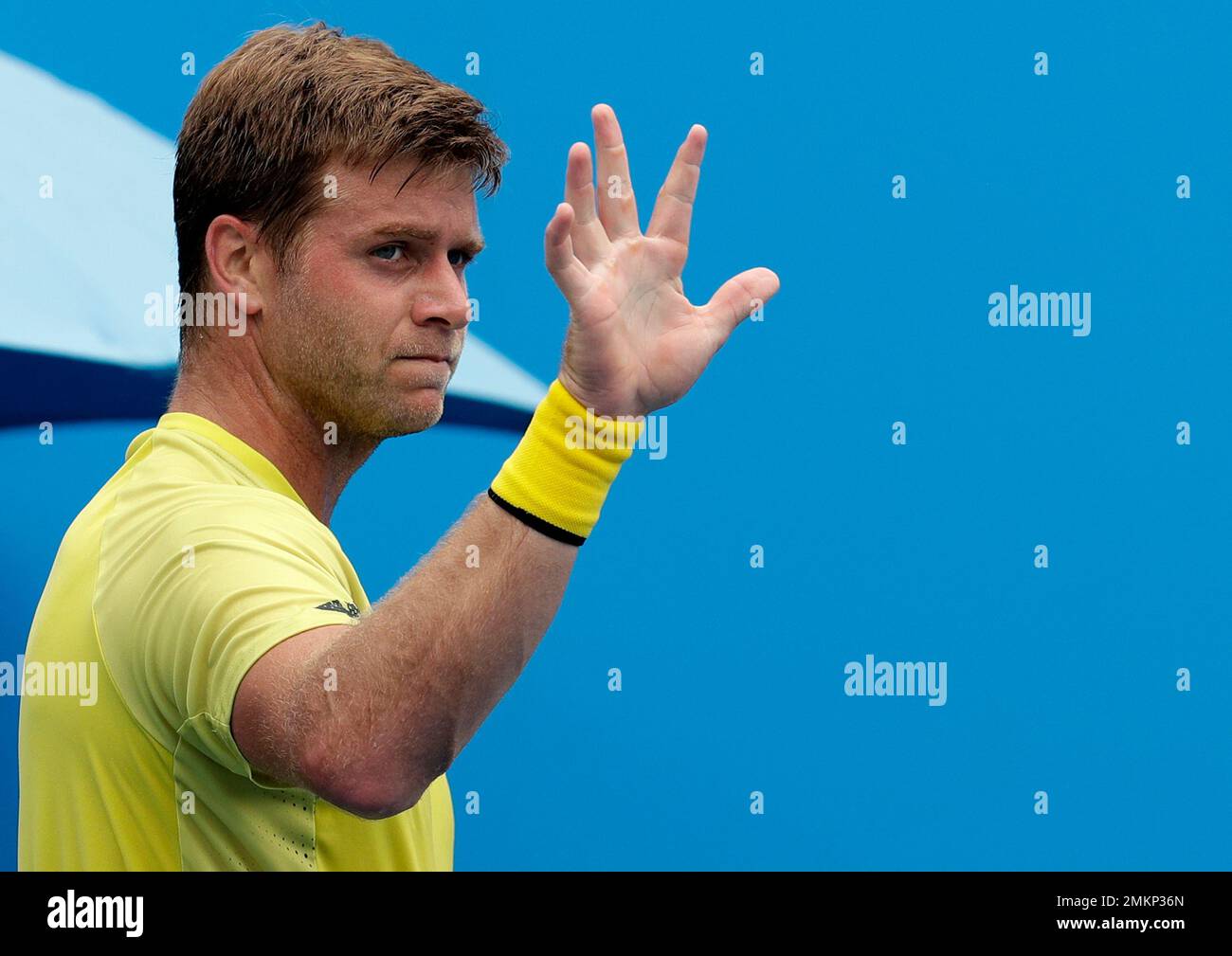 United States' Ryan Harrison celebrates after defeating Jiri Vesely of ...