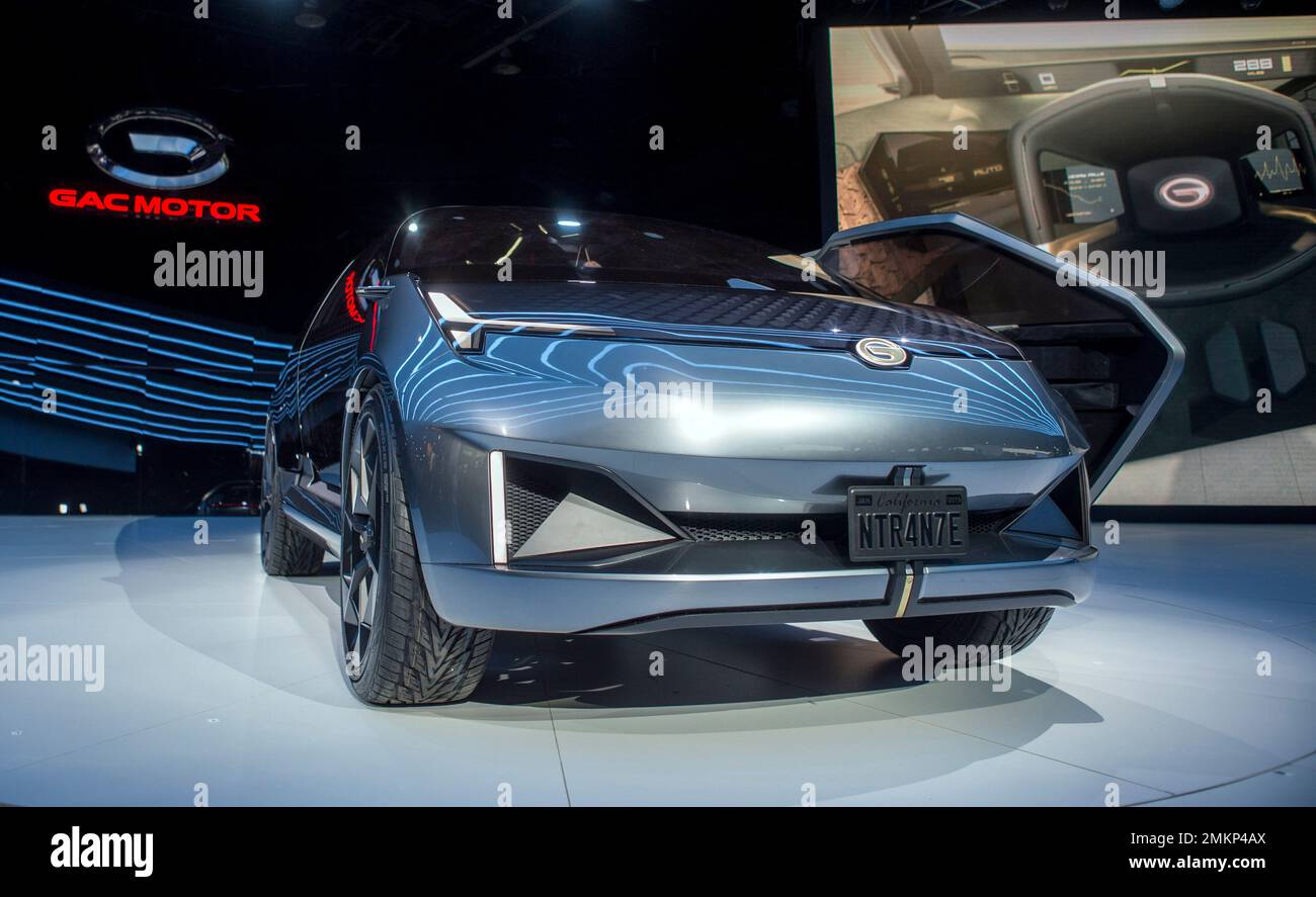 The GAC Entranze concept electric vehicle is unveiled at the North ...