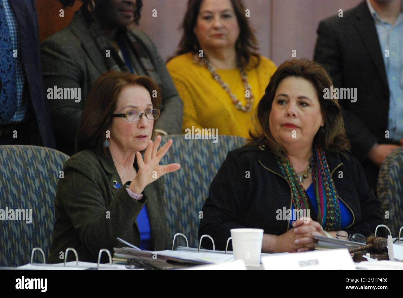 New Mexico lawmakers including state Sen. Mimi Stewart, D-Albuquerque ...