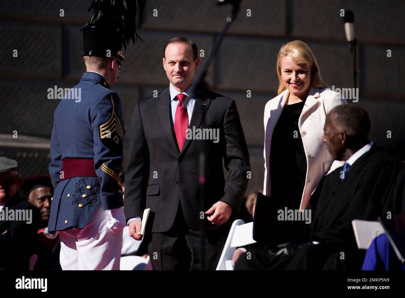 South Carolina Attorney General Alan Wilson, left, and his wife ...