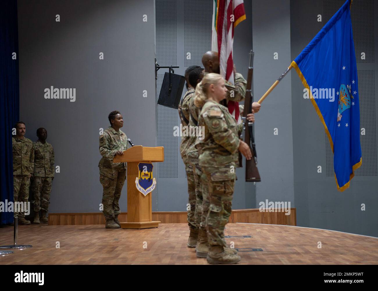 U.S. Air Force Senior Master Sgt. Ashley Montgomery, 386th ...