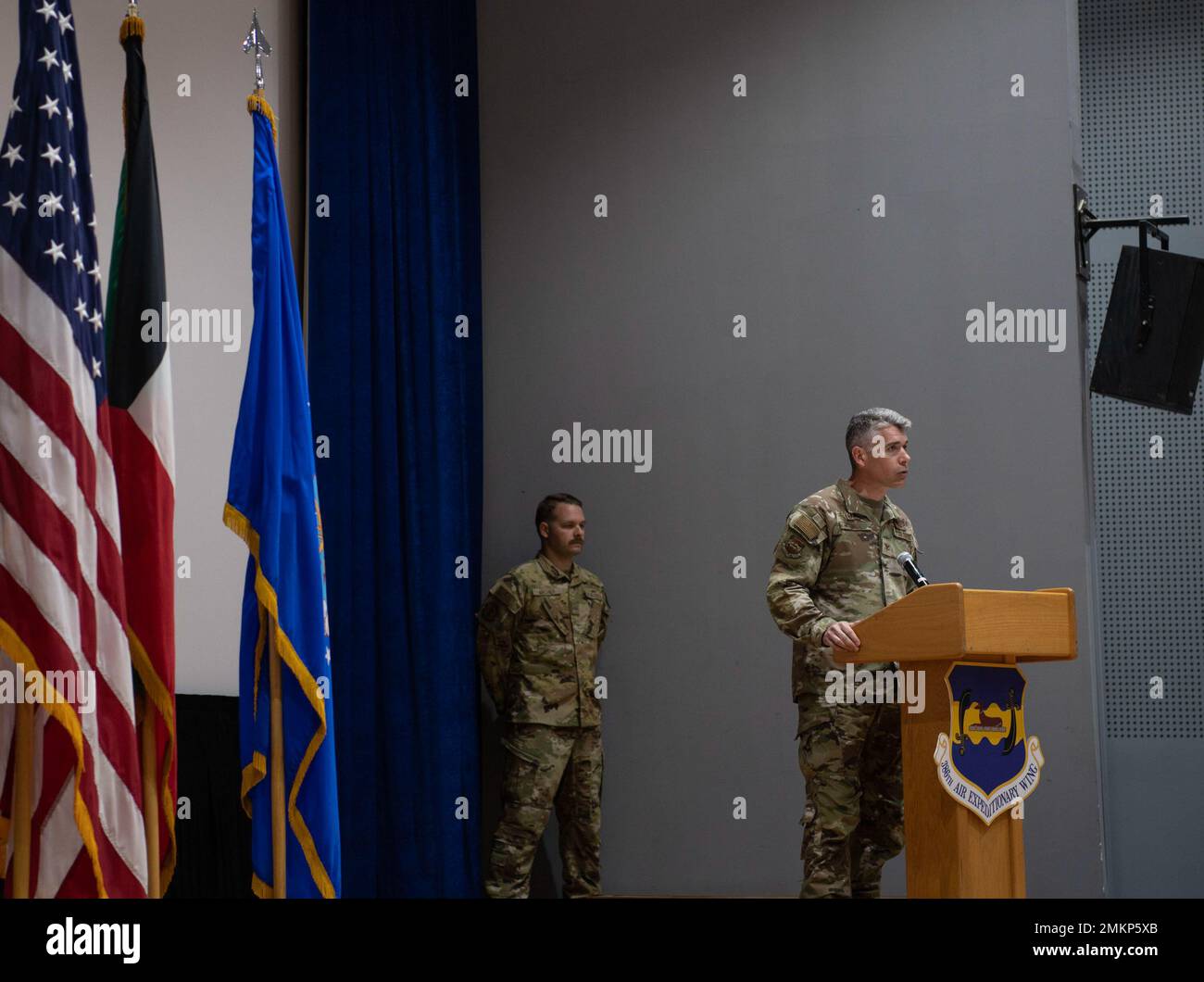 U.S. Air Force Col. George Buch Jr., 386th Air Expeditionary Wing ...
