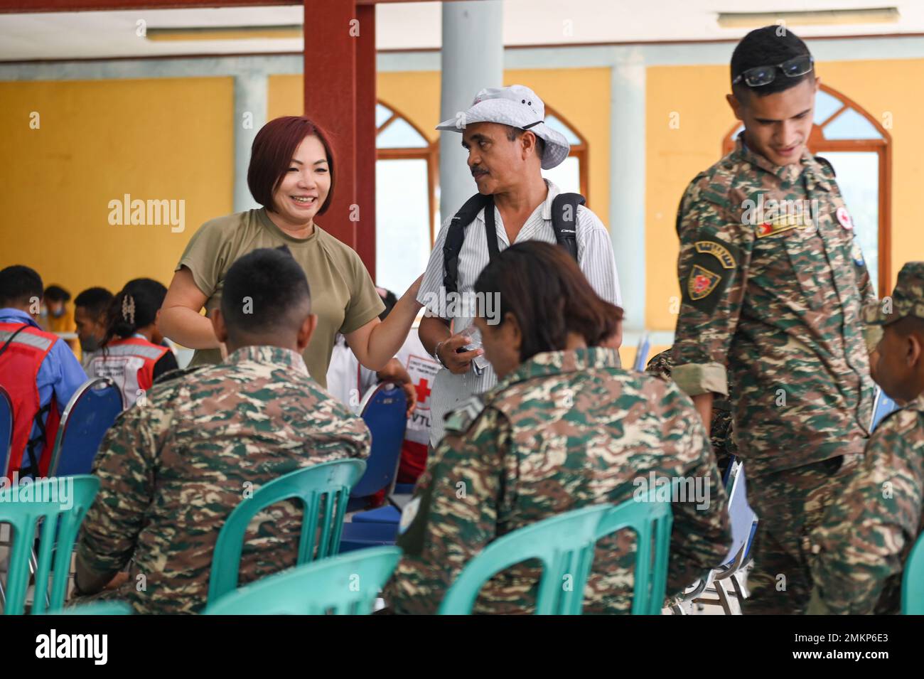 U.S. Air Force Maj. Inara Xie, left, Pacific Angel 22-4 lead medical ...