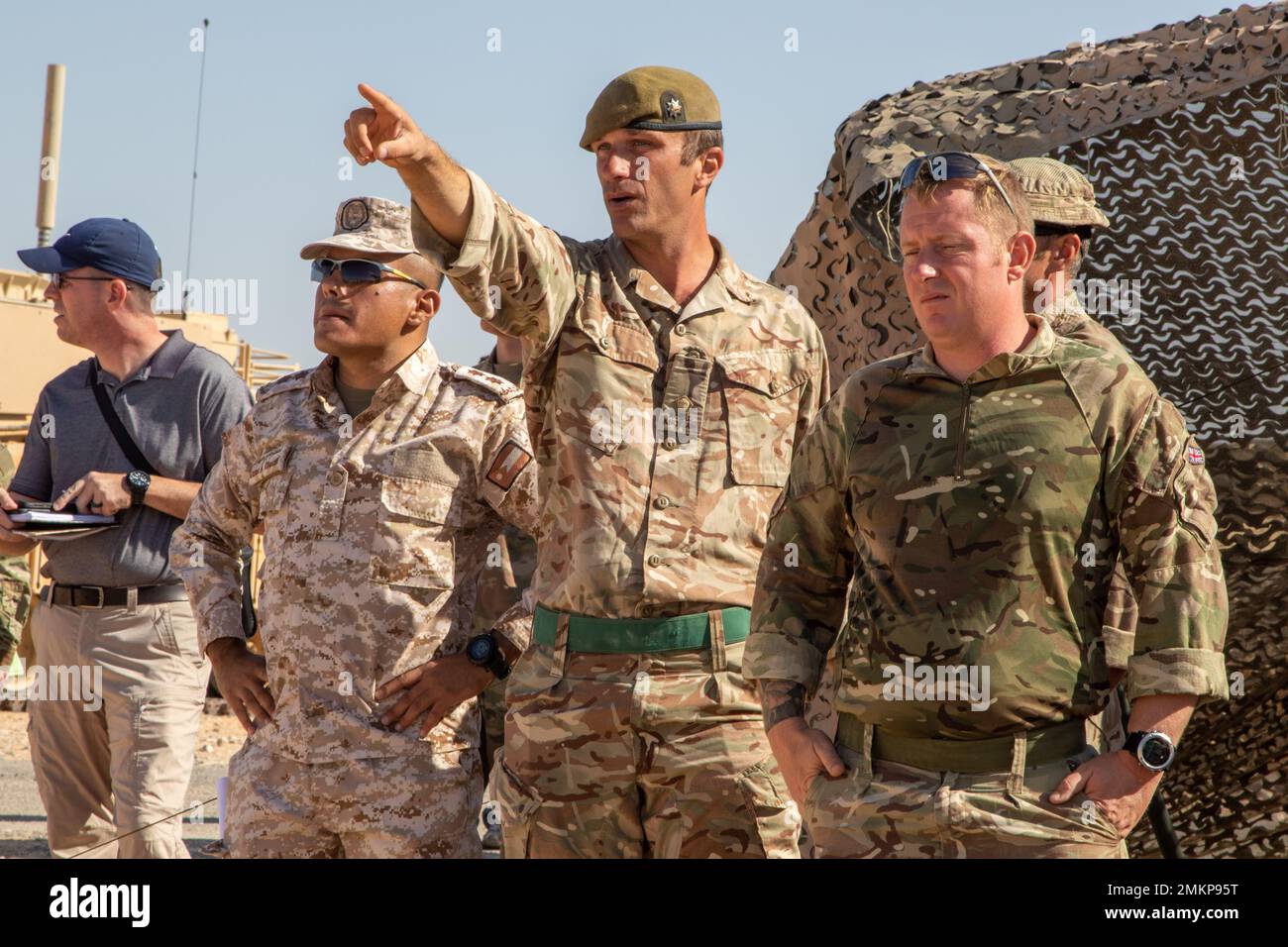 Jordanian Armed Forces and Royal British Armed Forces, conduct a pre ...