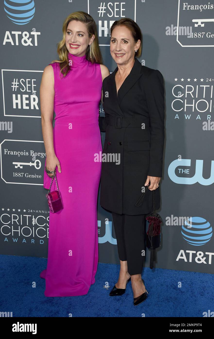 Laurie Metcalf, right, and her daughter Zoe Perry arrive at the 24th ...