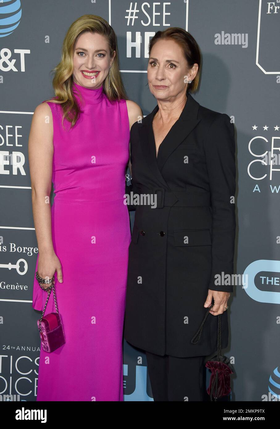 Laurie Metcalf, right, and her daughter Zoe Perry arrive at the 24th ...
