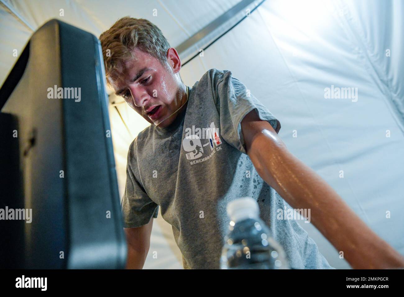 U.S. Army Spc. Jimmy March, a Soldier with the 336th Combat Sustainment ...