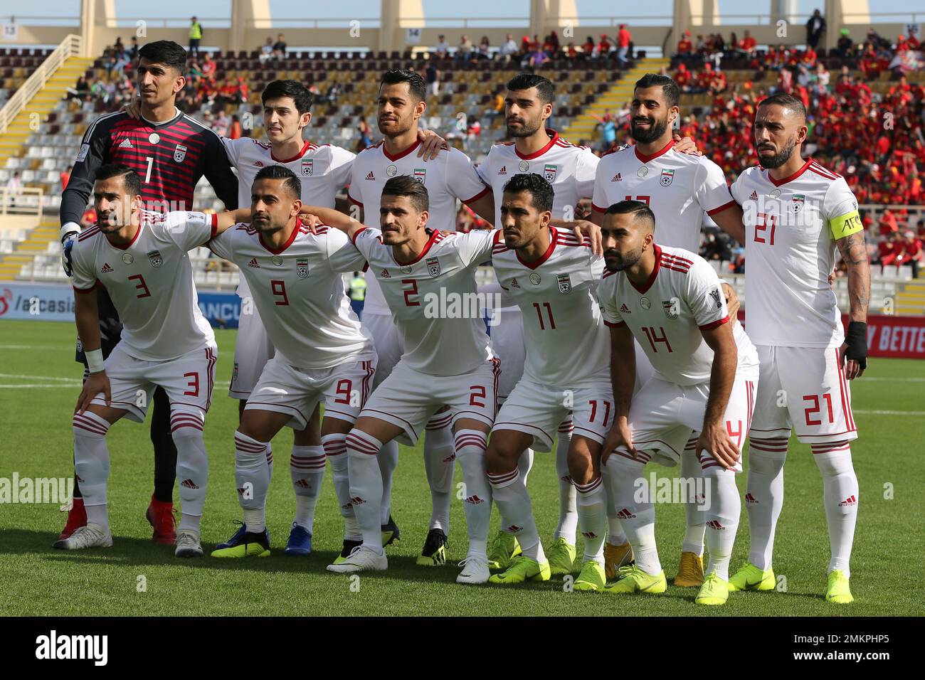 Iranian national soccer team pose for a group picture prior to the AFC ...