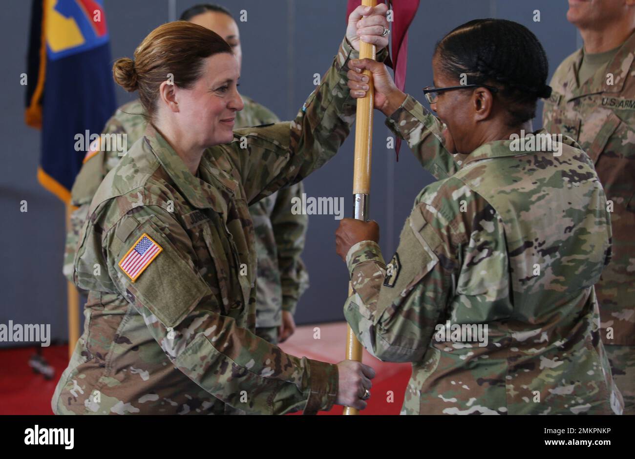 KAISERSLAUTER, Germany- U.S. Army Reserve Col. Faith L. Junghahn (left ...