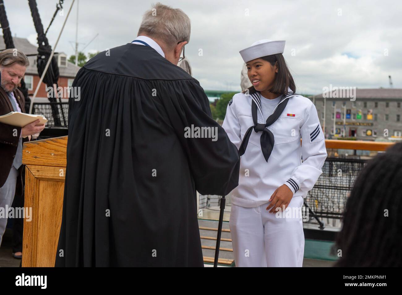 BOSTON (Sept. 12, 2022) US Navy Seamen Martienne Cabatingan, from Cebu ...