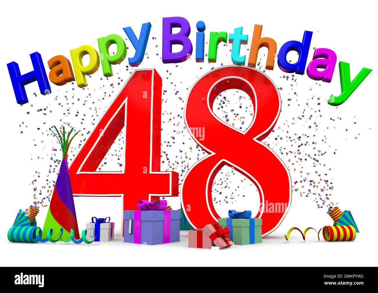 A Big Number With Presents Confetti And The Lettering Happy Birthday a-big-number-with-presents-confetti-and-the-lettering-happy-birthday