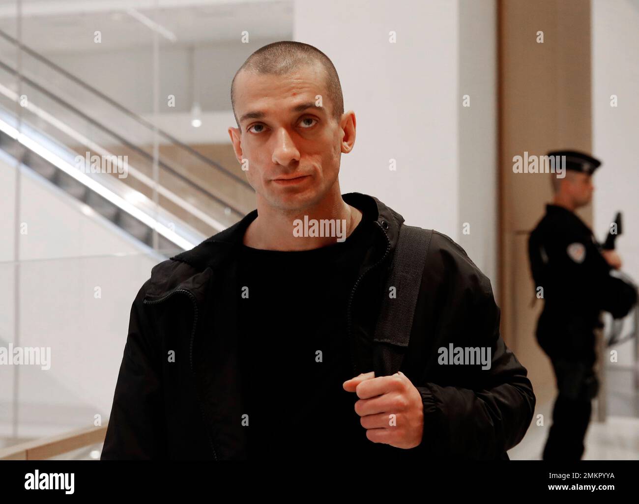 Russian performance artist Pyotr Pavlensky arrives at the Paris ...