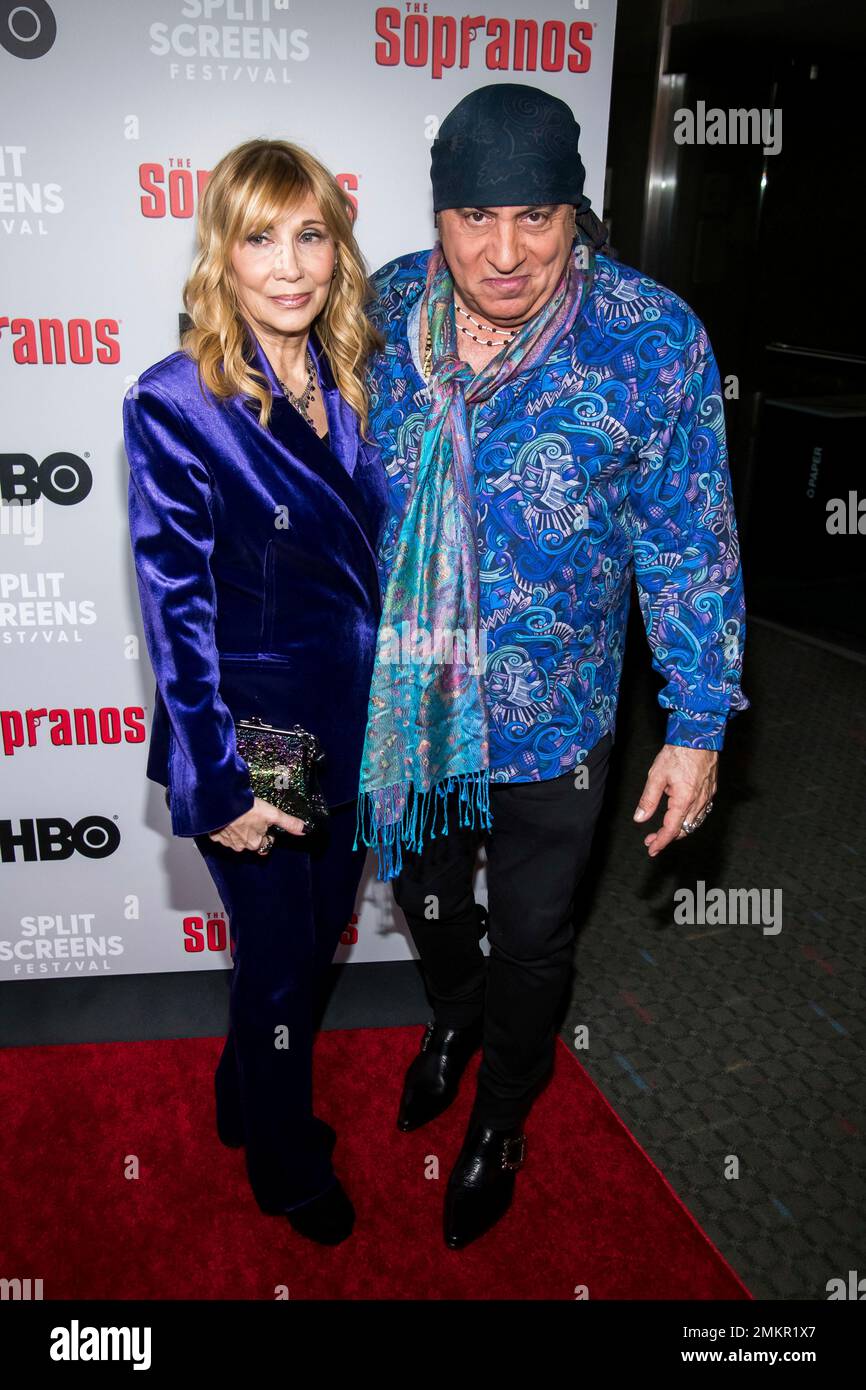 Steven Van Zandt and Maureen Van Zandt, attend HBO's "The Sopranos ...