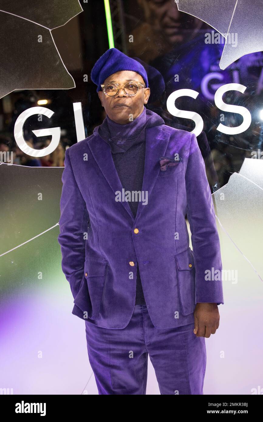 Actor Samuel L. Jackson poses for photographers upon arrival at the ...