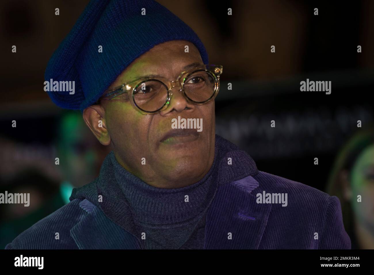 Actor Samuel L. Jackson poses for photographers upon arrival at the ...