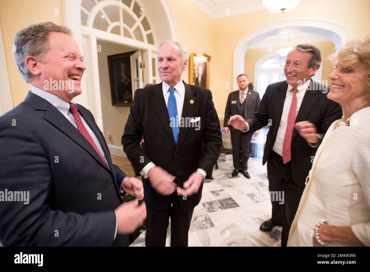 Former South Carolina Governors David Beasley, left, and Mark Sanford ...