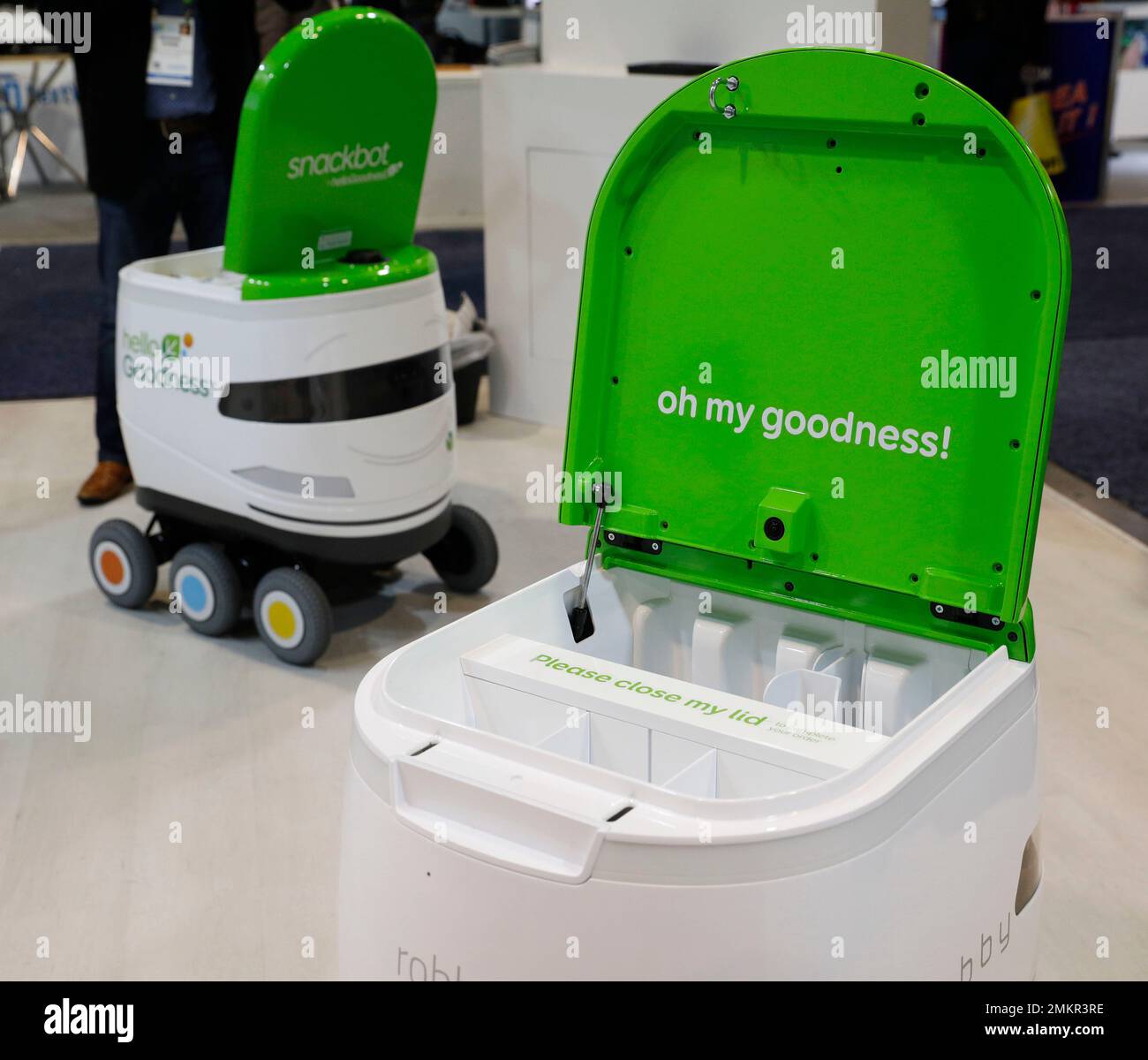 The Robby robot is on display at the Robby booth at CES International ...