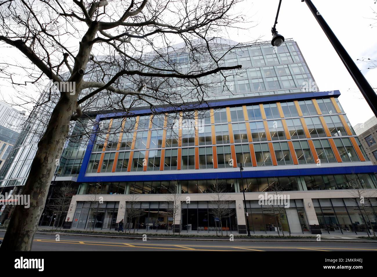 This Jan. 9, 2019 photo shows the exterior of Facebook's new 130,000 ...