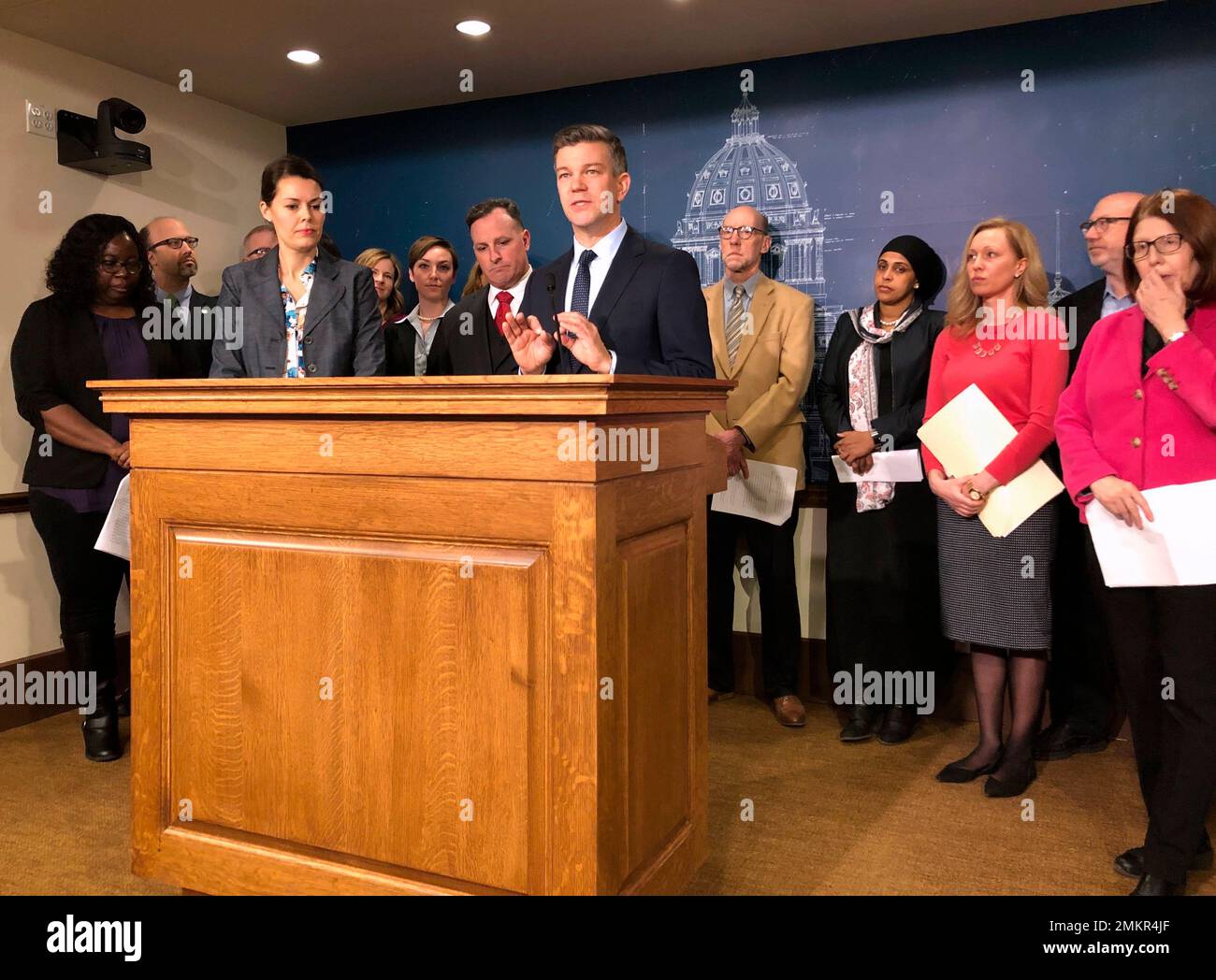 Minnesota House Majority Leader Ryan Winkler and other House Democratic ...