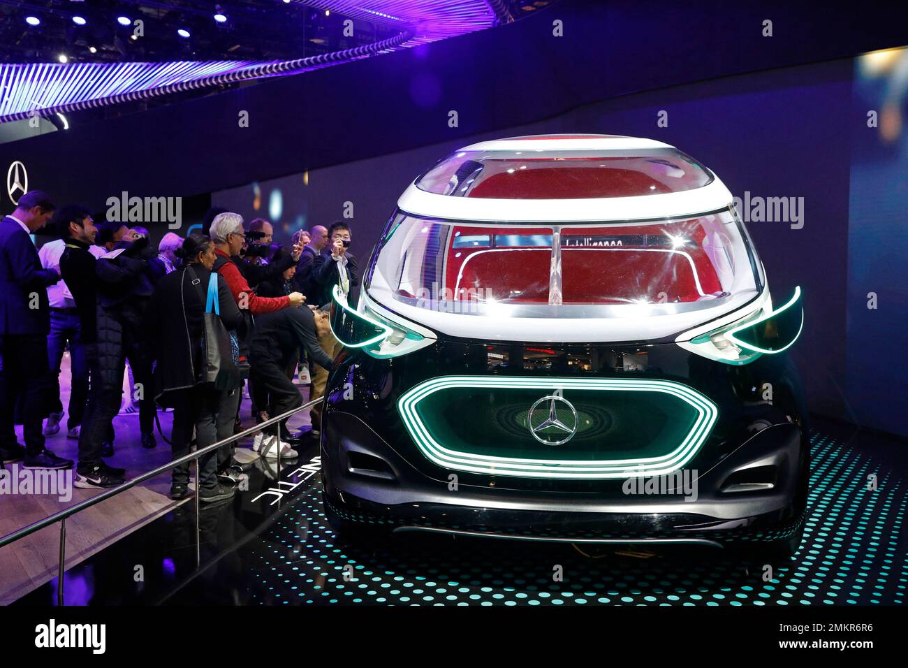 The Mercedes-Benz Vision Urbanetic is on display at the Mercedes-Benz ...