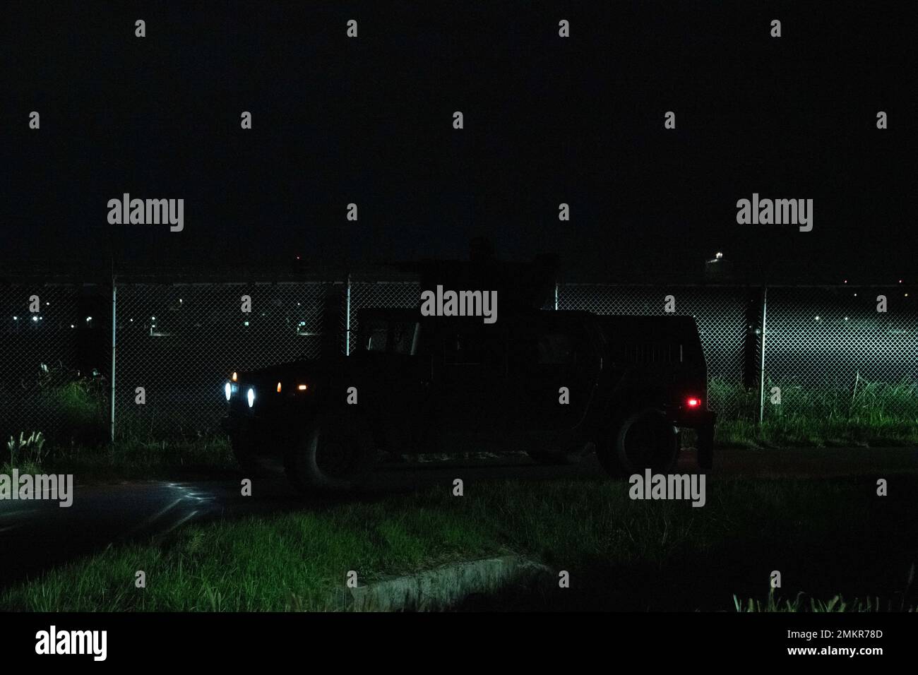 Airmen with the 8th Security Forces Squadron conduct a sweep with a ...