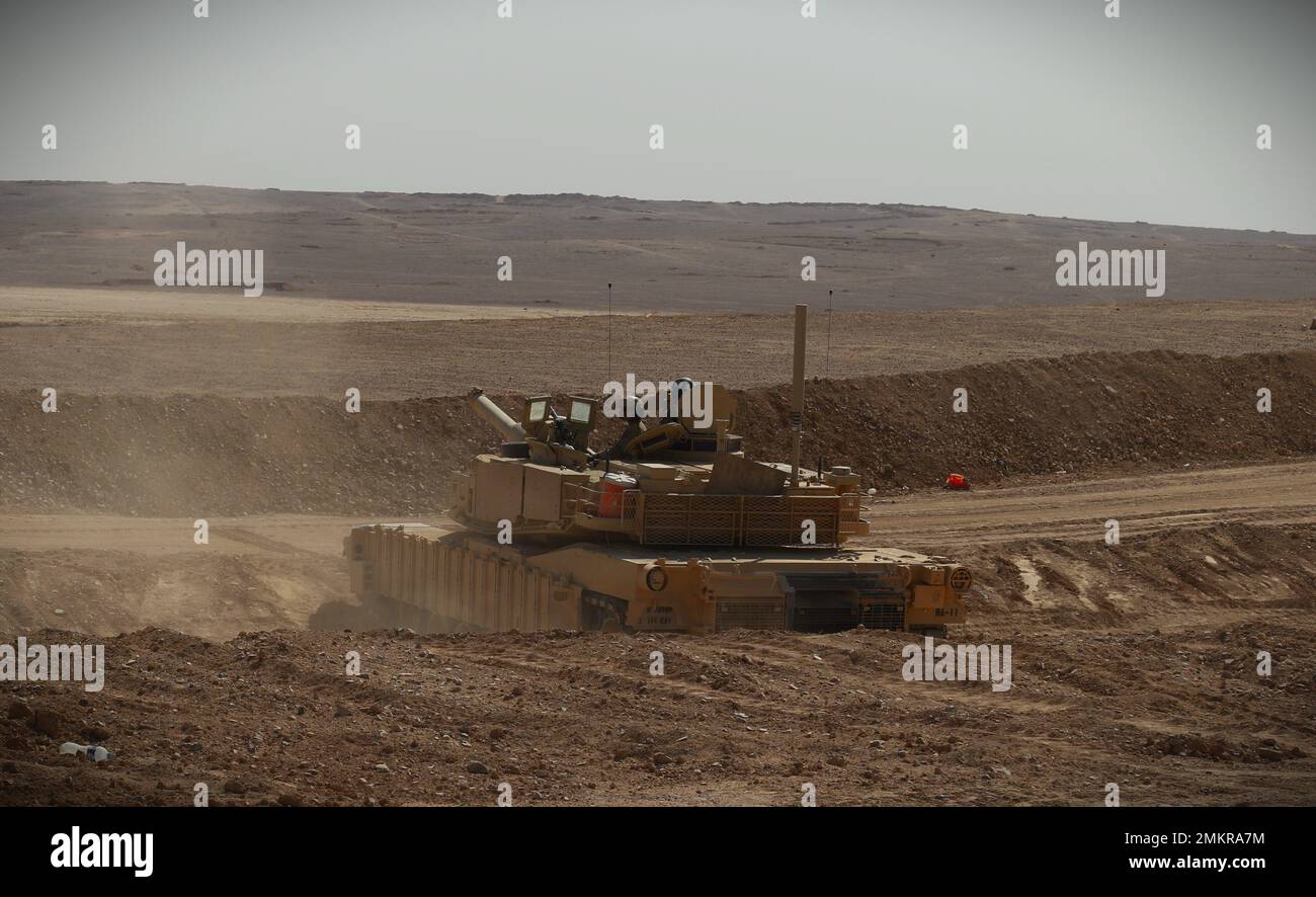 A U.S. Army M1A2 Abrams tank crew from Badger Troop, 3-116 Cavalry ...