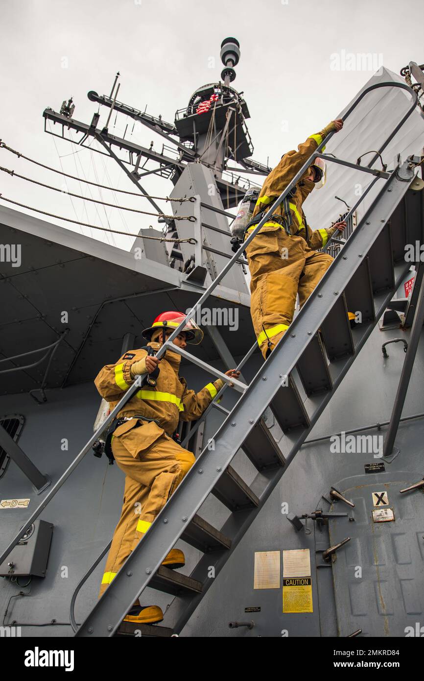 220911-N-GF955-1318 BALTIC SEA (Sept. 11, 2022) U.S. Navy Damage Controlman 2nd Class Alan Clark ...