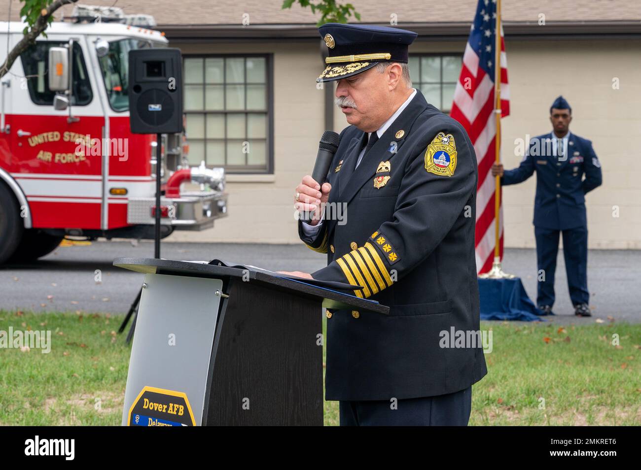 Dennis Rubin, former Washington D.C. fire chief, speaks during the 21st ...