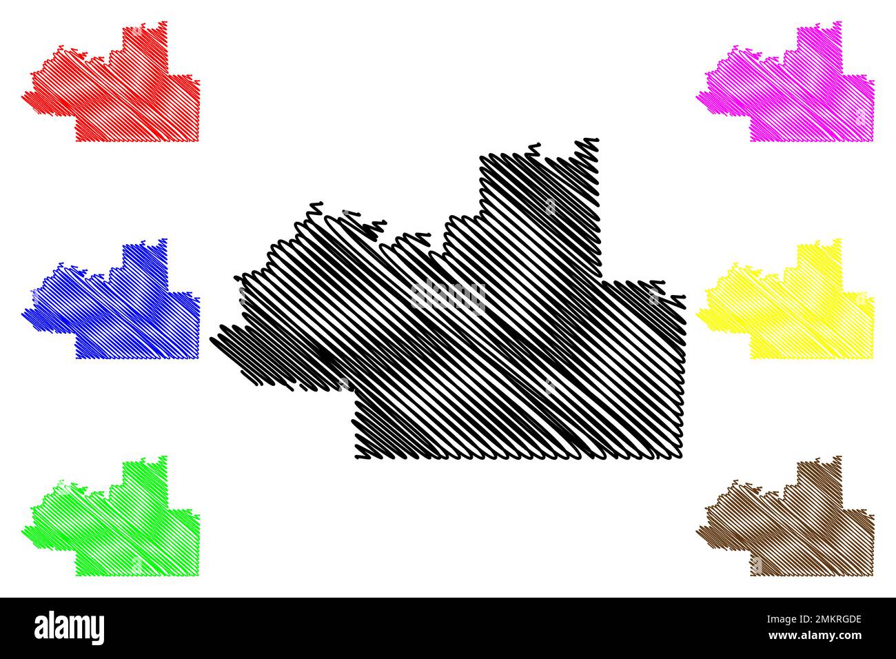 Map of candelaria Stock Vector Images - Alamy