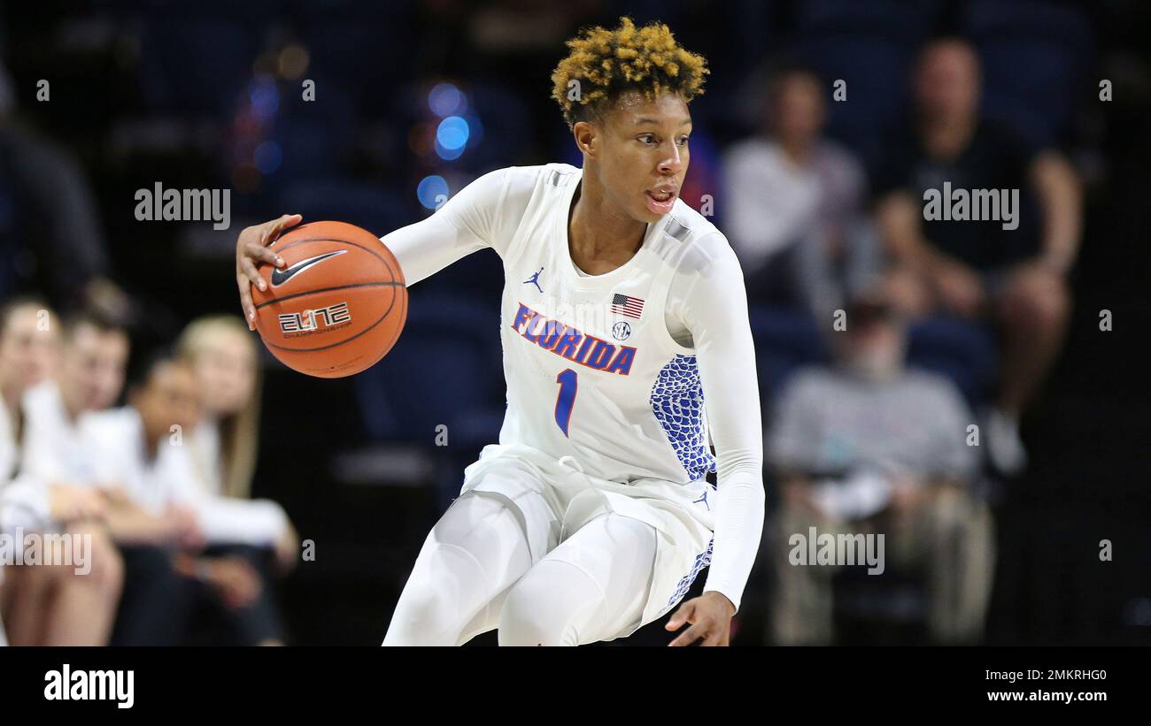Florida Gators guard Kiara Smith (1) during the first half of an NCAA ...