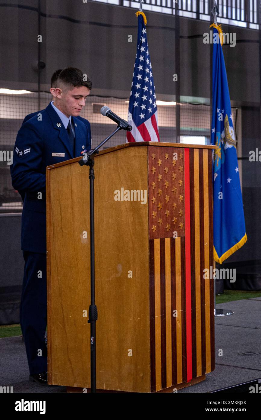 Airman 1st Class Sean Baker, 354th Civil Engineer Squadron firefighter ...