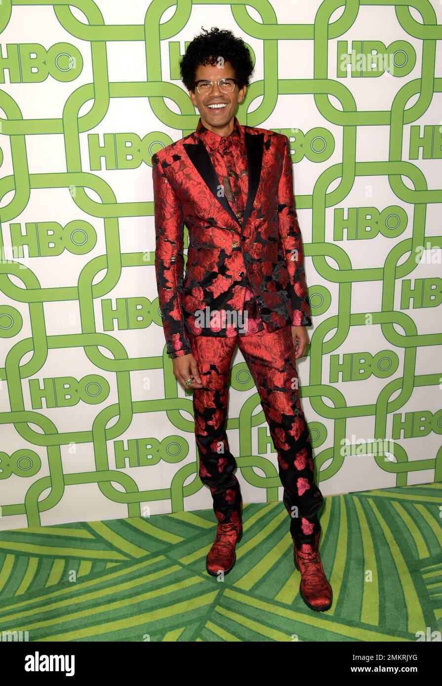 Aaron Walton arrives at the HBO Golden Globes afterparty at the Beverly ...