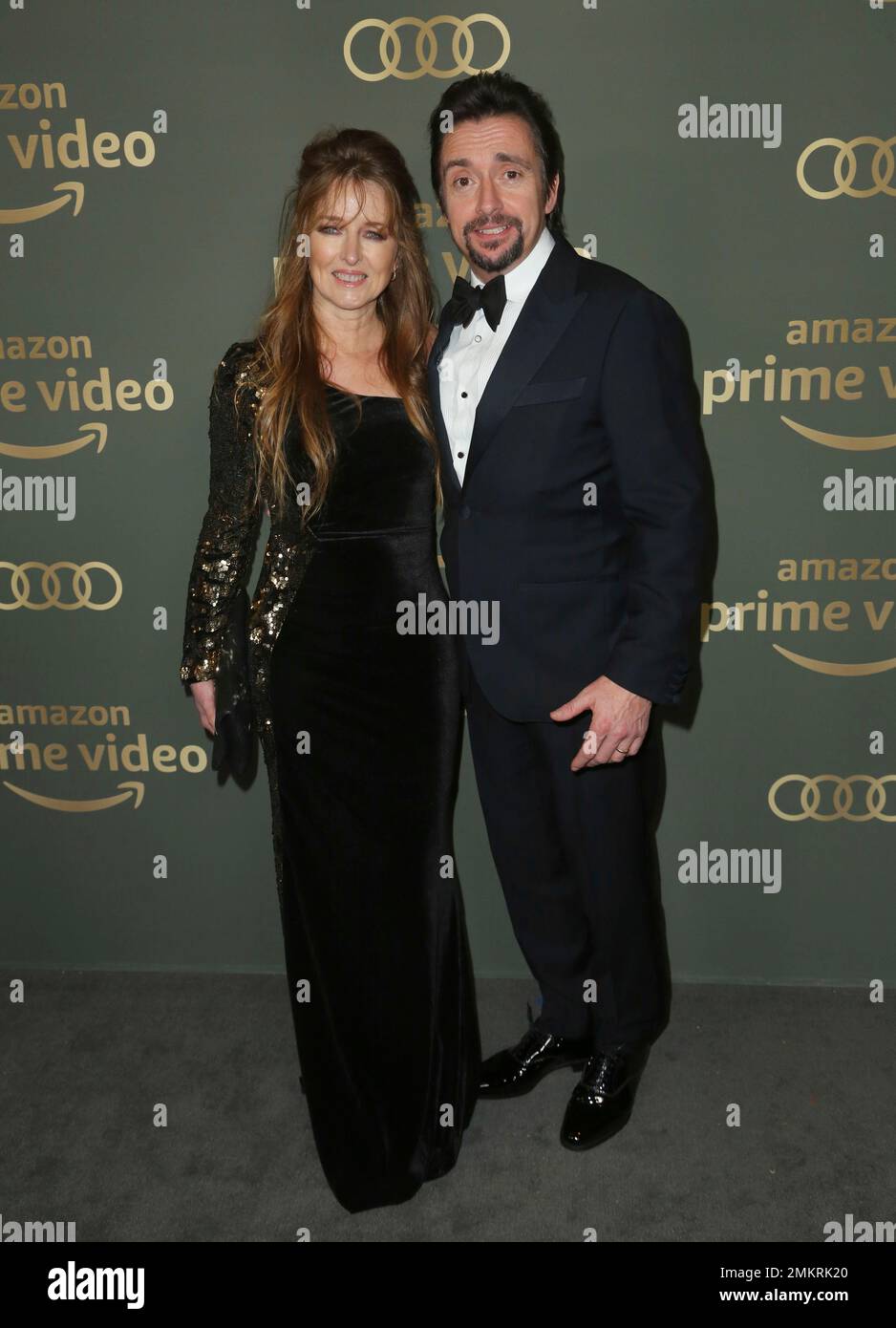 Richard Hammond, right, and Mindy Hammond arrive at the Amazon Golden ...
