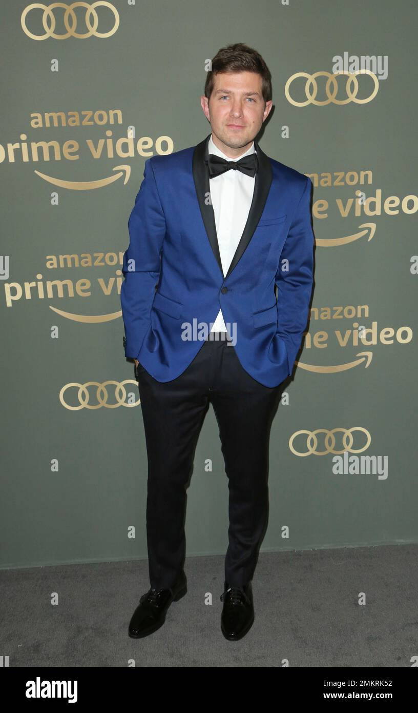 Joel Johnstone arrives at the Amazon Golden Globes afterparty at the ...