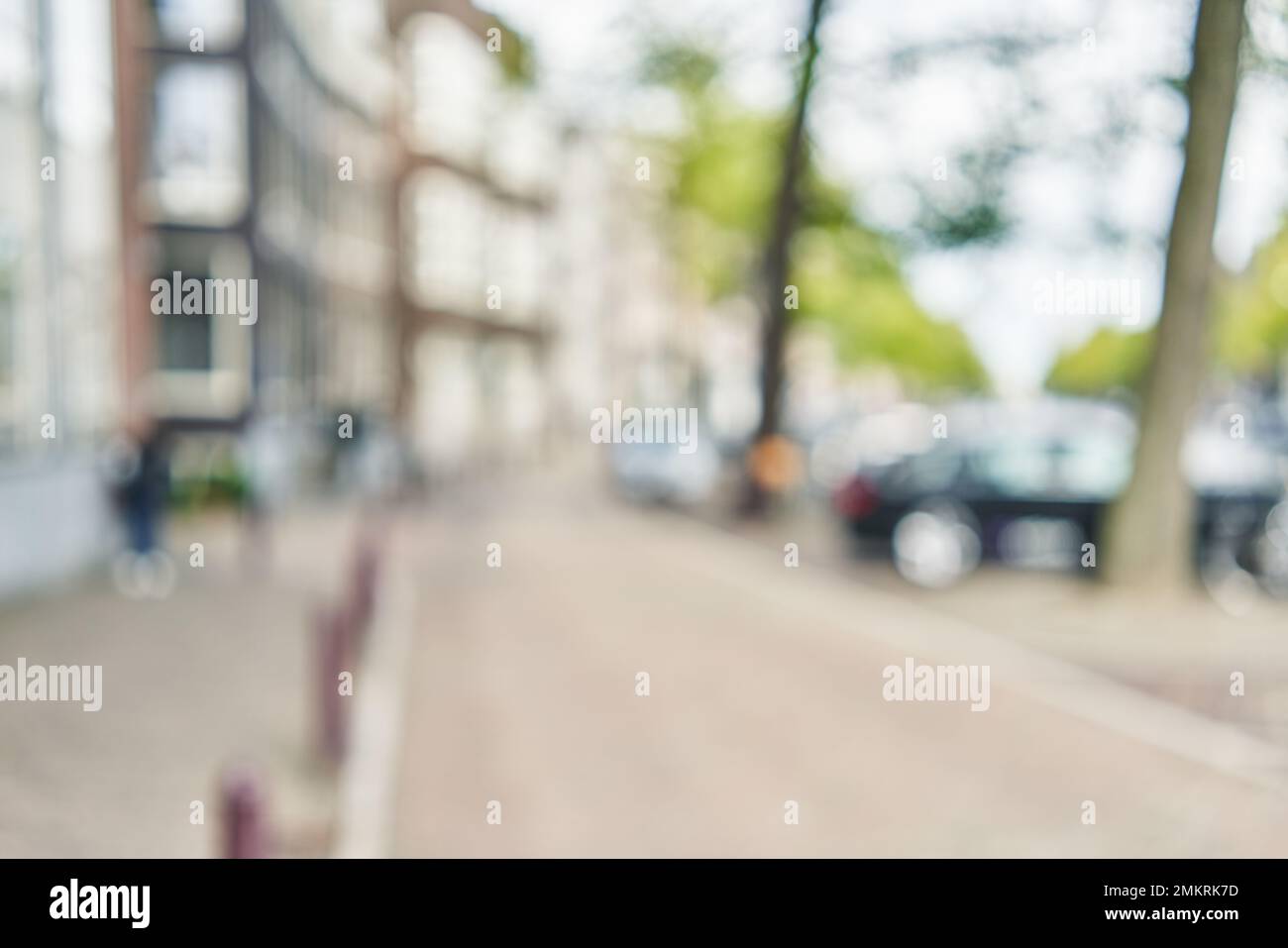 Blurred background of street Stock Photo - Alamy
