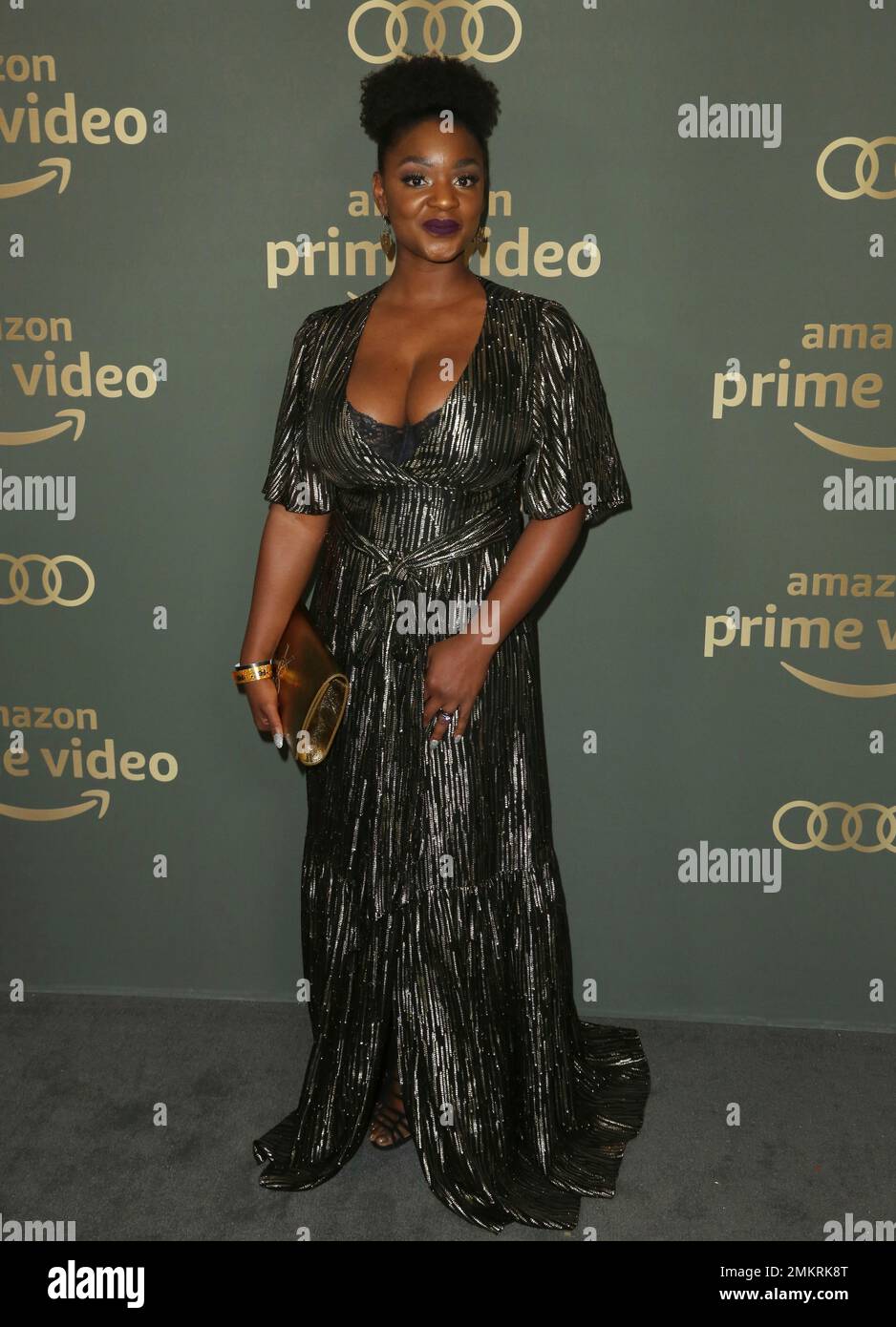 Yaani King Mondschein arrives at the Amazon Golden Globes afterparty at ...