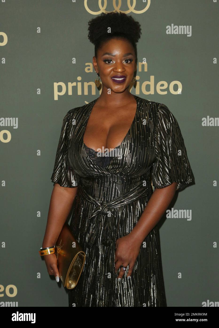 Yaani King Mondschein arrives at the Amazon Golden Globes afterparty at ...