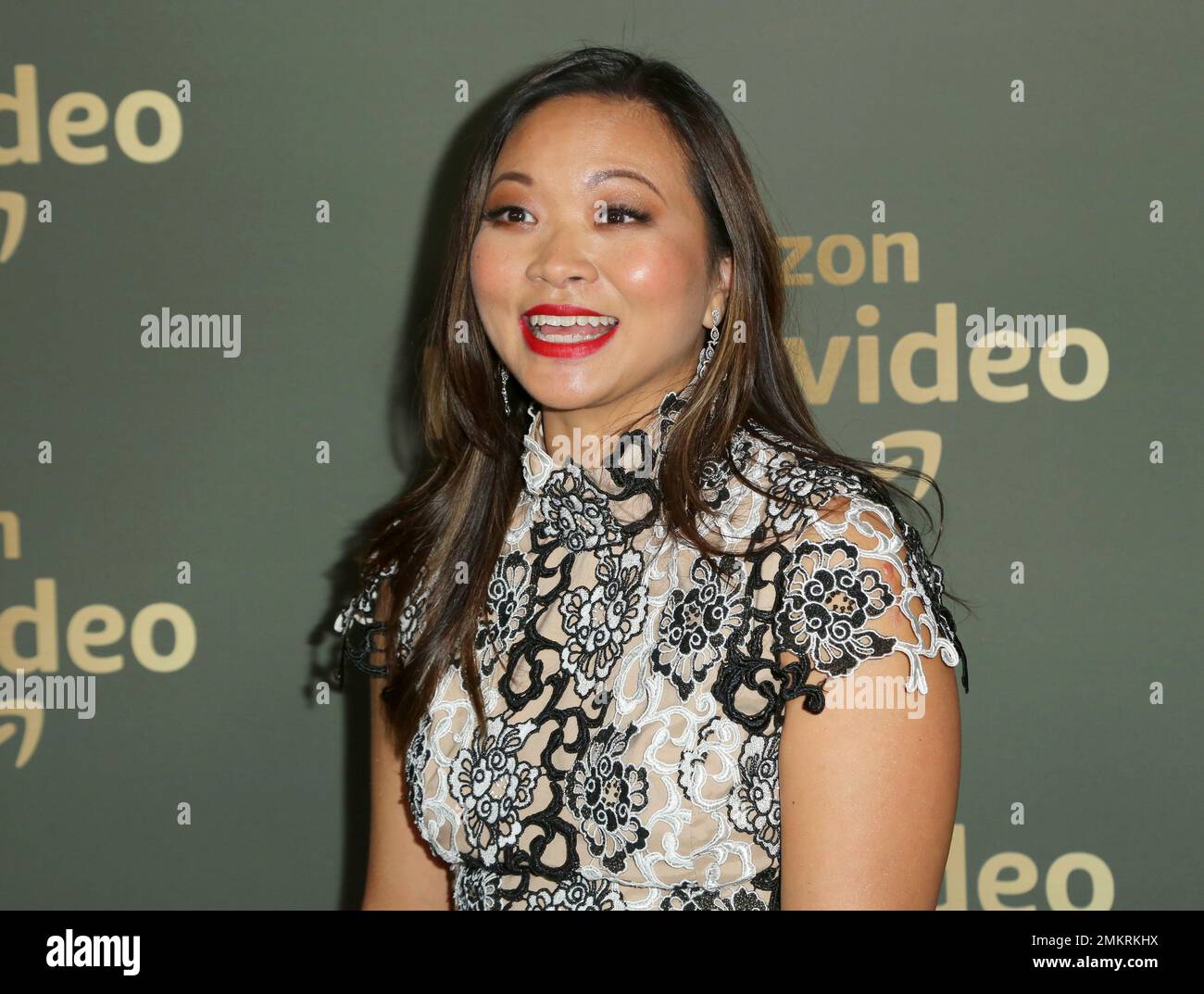 Adele Lim arrives at the Amazon Golden Globes afterparty at the Beverly ...