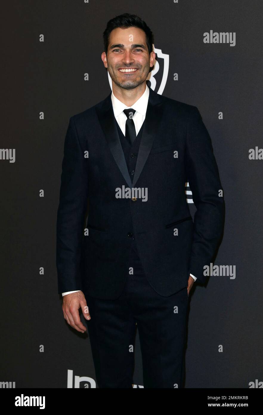 Tyler Hoechlin arrives at the InStyle and Warner Bros. Golden Globes ...