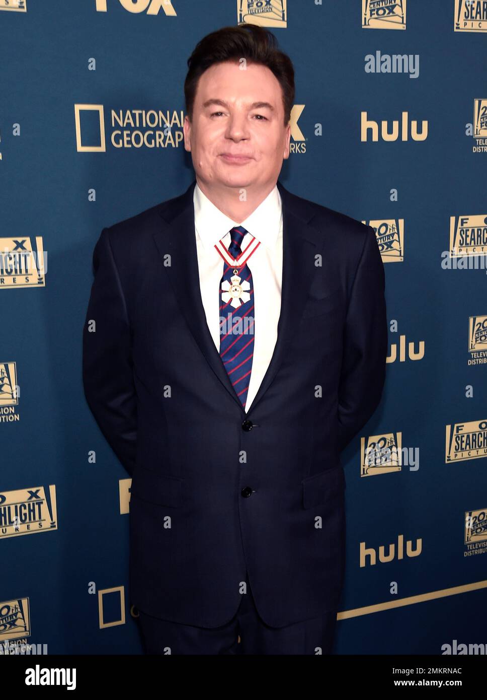 Mike Myers arrives at the Fox afterparty at the Beverly Hilton Hotel on ...