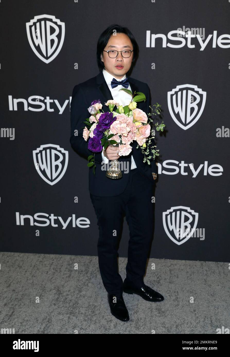 Jimmy O. Yang arrives at the InStyle and Warner Bros. Golden Globes ...