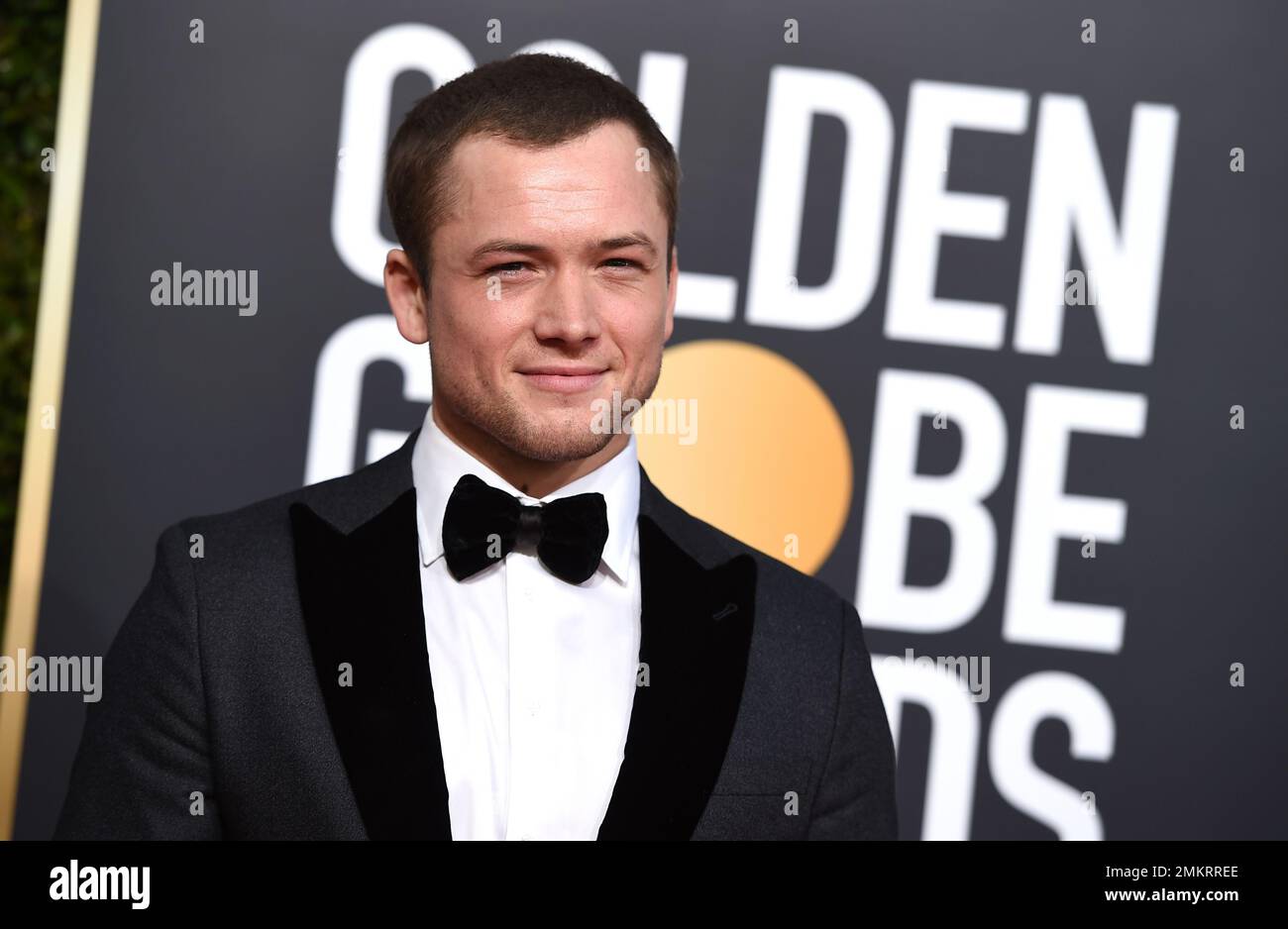 Taron Egerton arrives at the 76th annual Golden Globe Awards at the ...