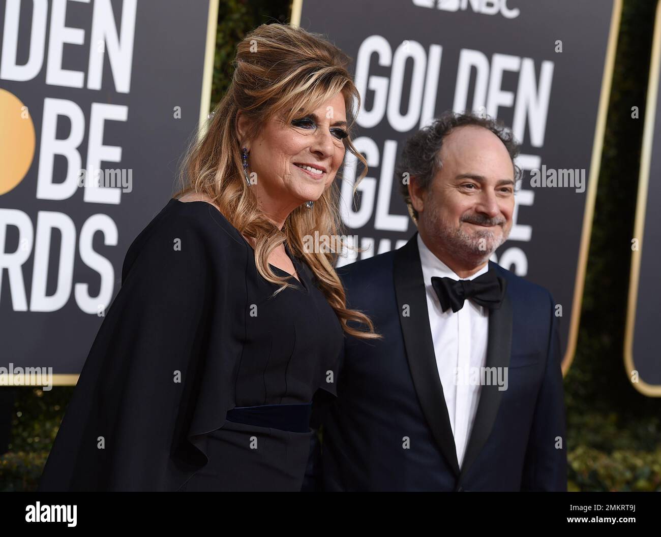 Caroline Aaron, left, and Kevin Pollak arrive at the 76th annual Golden ...