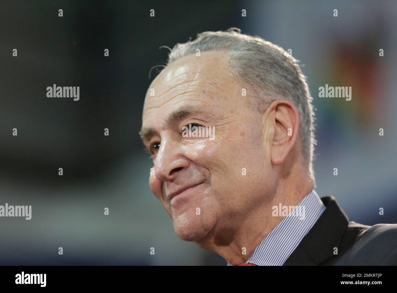 United States Senator Chuck Schumer speaks during an inauguration ...